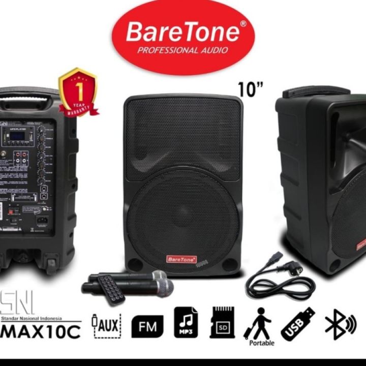 Speaker Aktif Portable Baretone Max 10c dan max 10 he | Lazada Indonesia