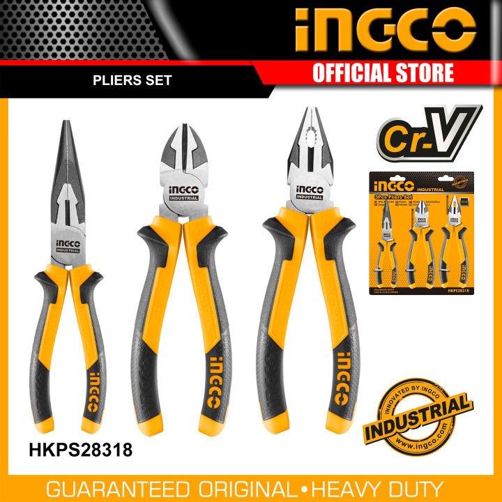 INGCO 3pcs Pliers Set HKPS28318 IHT | Lazada PH