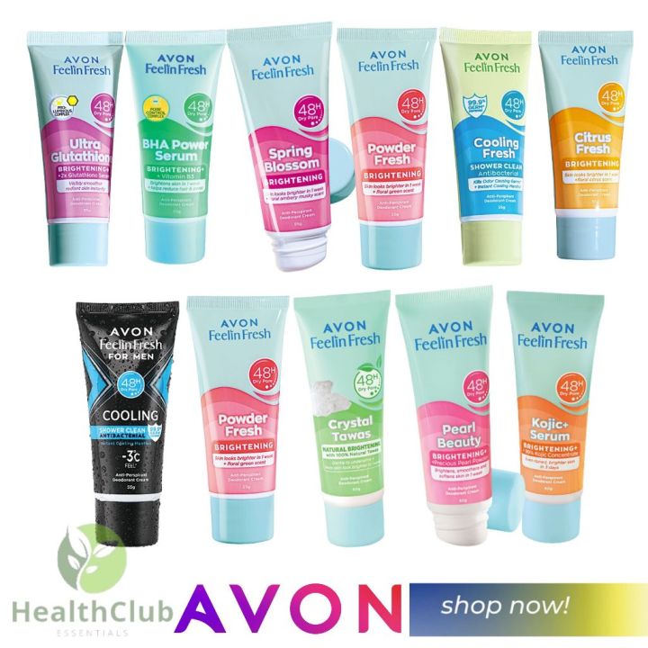 Avon Feelin Fresh QUELCH DEODORANT CREAM 55g | Lazada PH