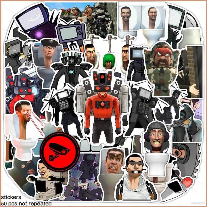 23 50 cái skibidi toilet stickers titan tv man speaker man monitor man ...