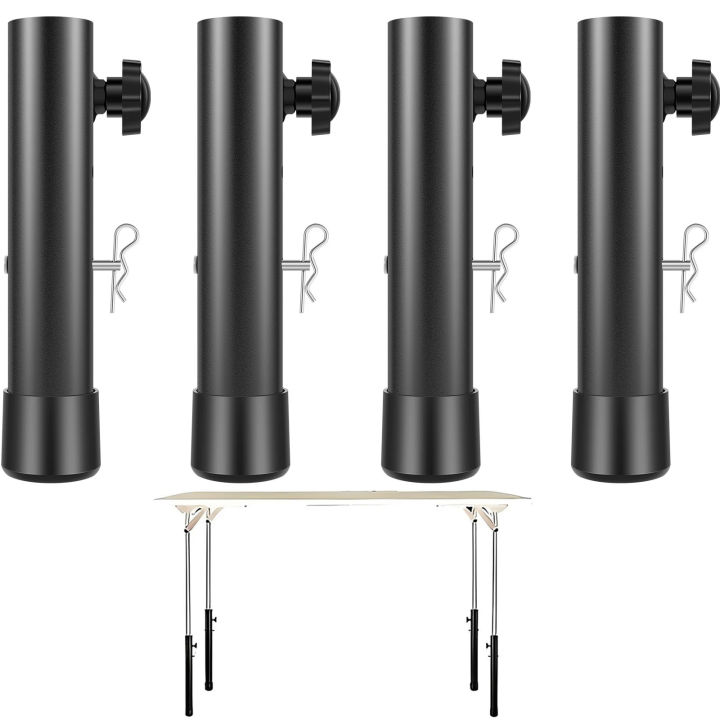 Table Legs Leg Extender with Fixing Bolts 2/4 Rise Levels Adjustable ...