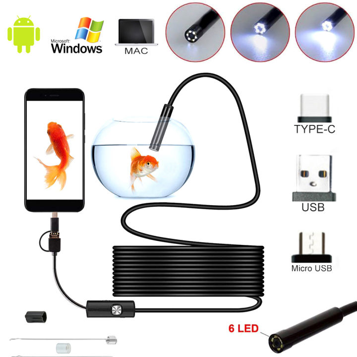 10m Industrial Endoscope HD Electric Digital Borescope Camera IP67 ...