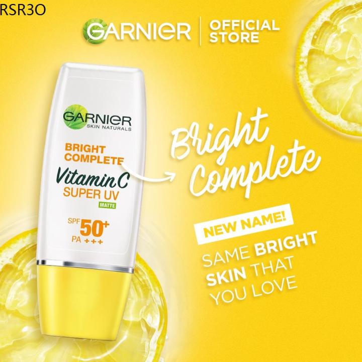 for face spf 50 whitening NEW Garnier Bright Complete UV Matte Vitamin ...