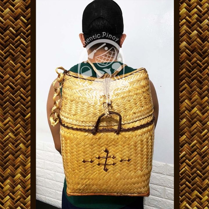 Bamboo Backpack Traditional Bag “Pasiking” Native Bag | Lazada PH