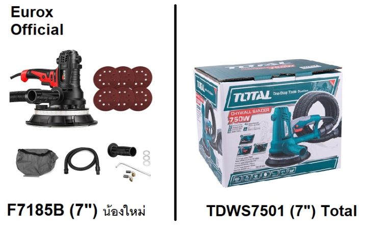 เครื่องขัดผนัง ขัดกำแพง ขัดเรียบ TDWS7501//F7185B ปรับผิว TOTAL/EUROX สินค้าเเท้รับประกันจากผุ้ ...