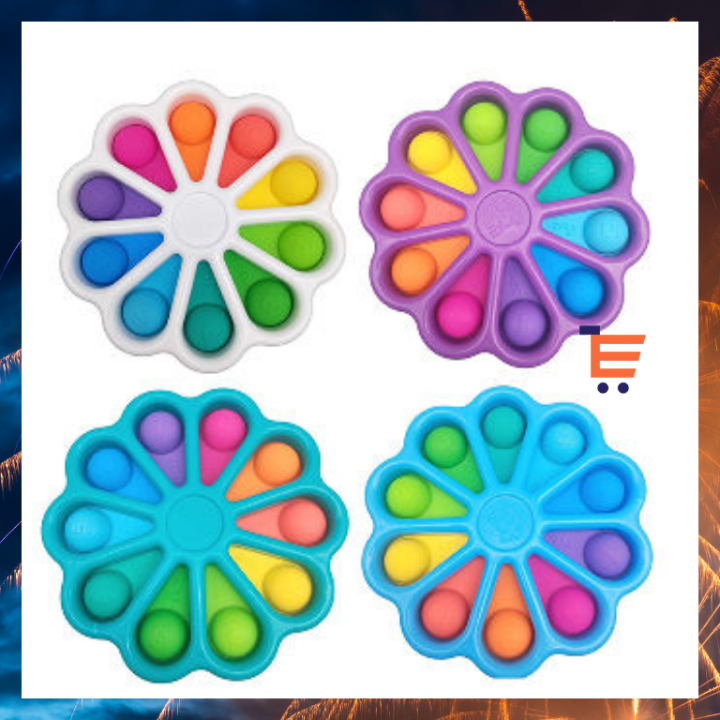 E-STORE Spinner Dimple Digit Push pop it Flower Intelligence ...