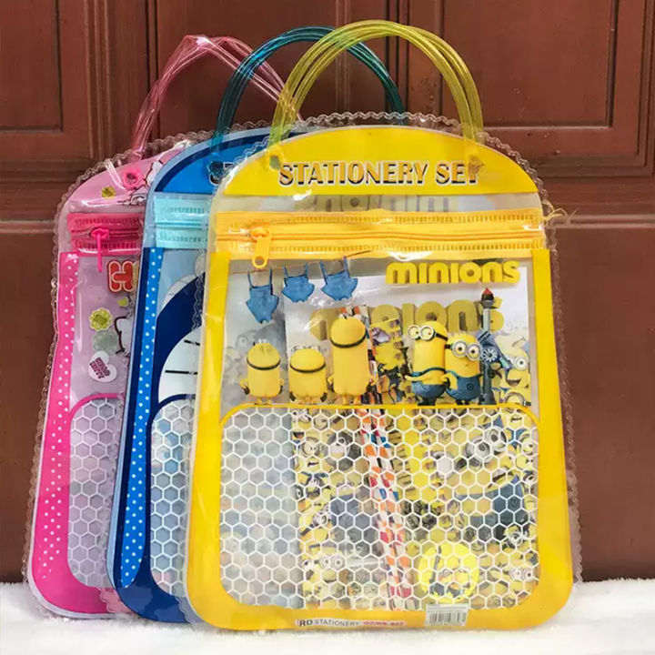 Portable 7 In 1 Stationery Set Pencil Ruler Eraser Sharpener Drawing ...