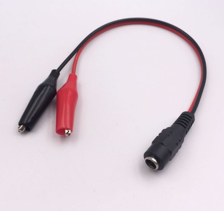 AC 100V-240V DC Female plug 5.5mm*2.1mm to alligator clip lead ...