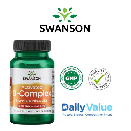 Swanson Activated B-Complex High Bioavailability 60 capsules (May 2023 ...