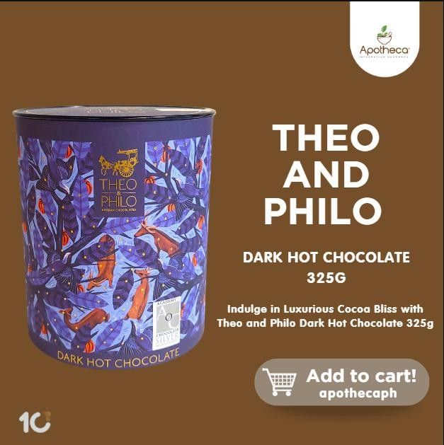 Theo and Philo Dark Hot Chocolate 325g - A Luxurious and Decadent Sip ...