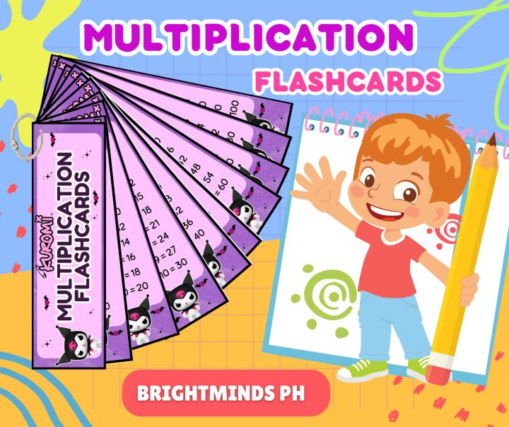 MULTIPLICATION TABLE LAMINATED FLASHCARD WITH DIFFERENT THEMES | Lazada PH