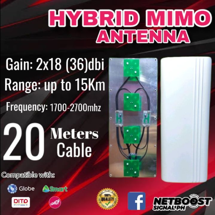 COD HYBRID MIMO Antenna 36dbi 20 Meters Cable | Lazada PH
