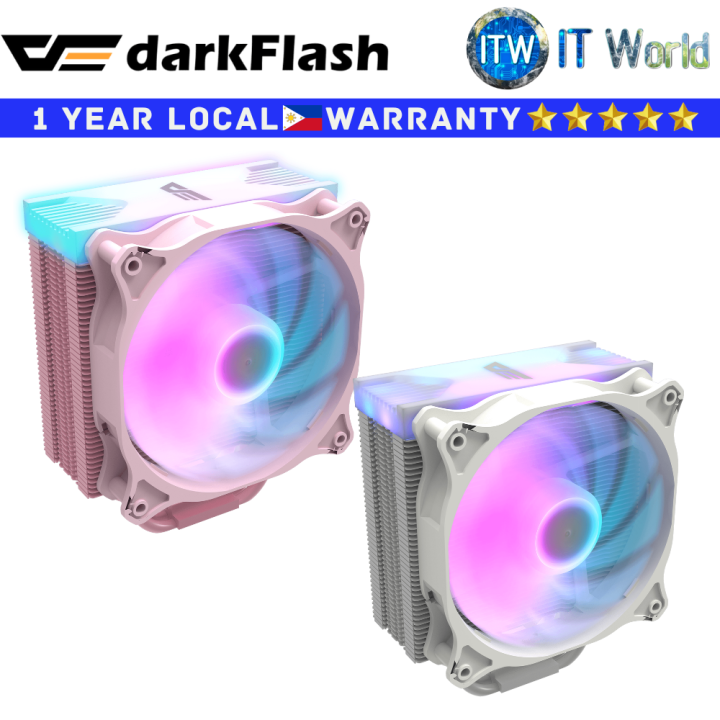 Itw | darkFlash CPU Cooler Fan Darkair A-RGB 5V3pin Four Heatpipes ...