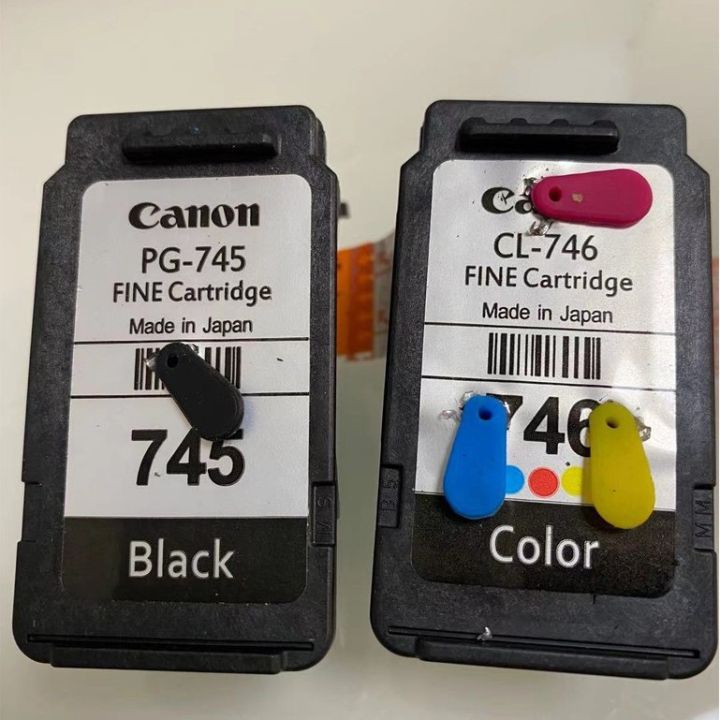 Canon PG-745 CL-746 Cartridge refillable add ink PIXMA MG2400 MG2470 ...