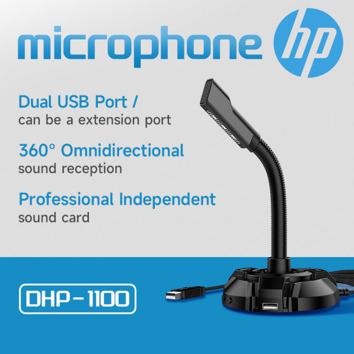 HP Gaming Microphone - RGB Breathing Light 360° Gooseneck One-key Mute ...
