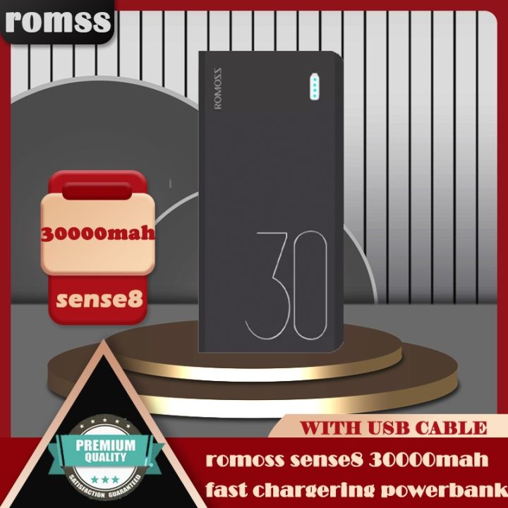 Power Bank Original Romoss Powerbank Sense8 Sense 8 30000Mah | Lazada PH