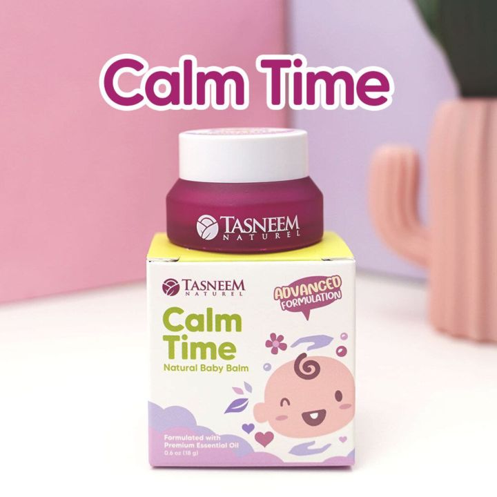 Balm Bayi Calm Time Tasneem Naturel untuk Anak Tenang Kurang Meragam ...