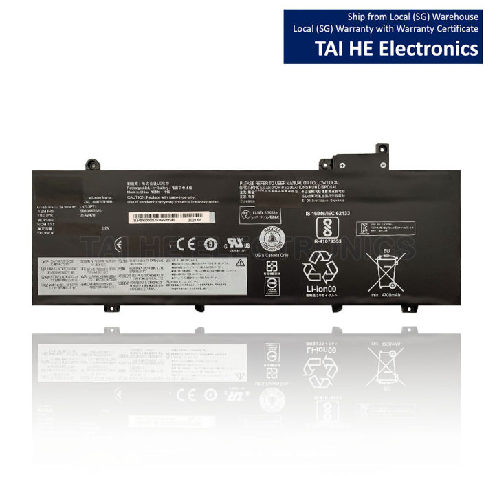 L17L3P71 L17M3P71 01AV478 L17M3P72 Battery For ThinkPad T480s | Lazada ...