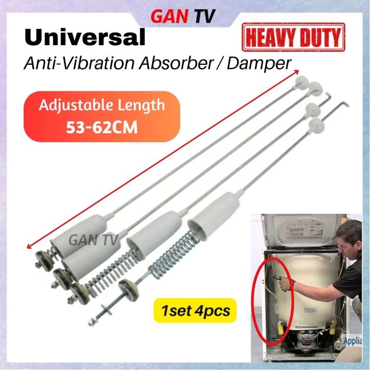 (4pcs) Heavy Duty 53-62CM Universal Multi Adjustable Suspension Rod ...