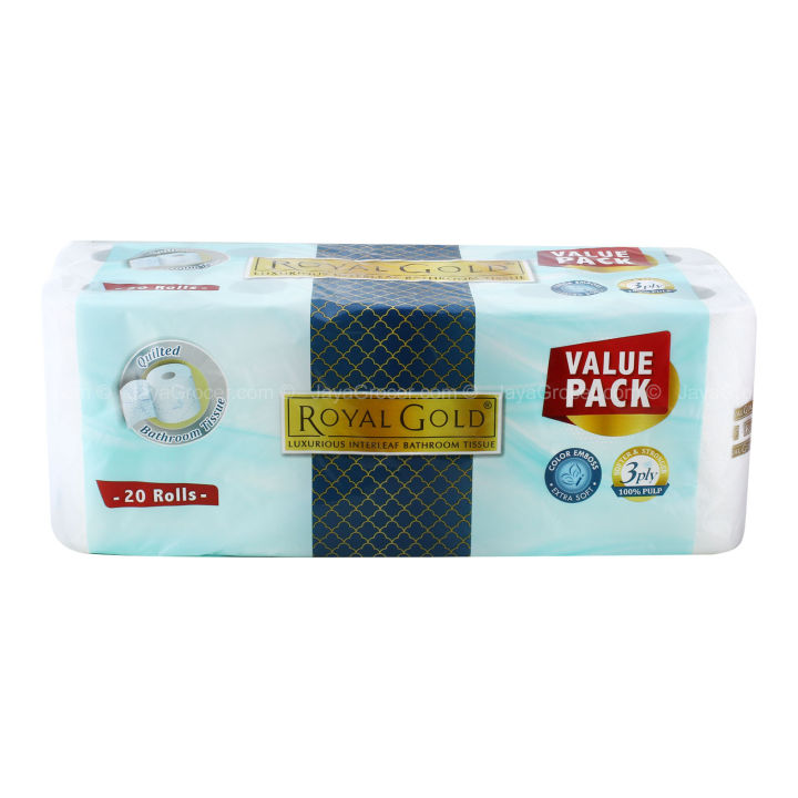 Royal Gold Quilted Bathroom Tissues Value Pack 3 Ply 20rolls | Lazada