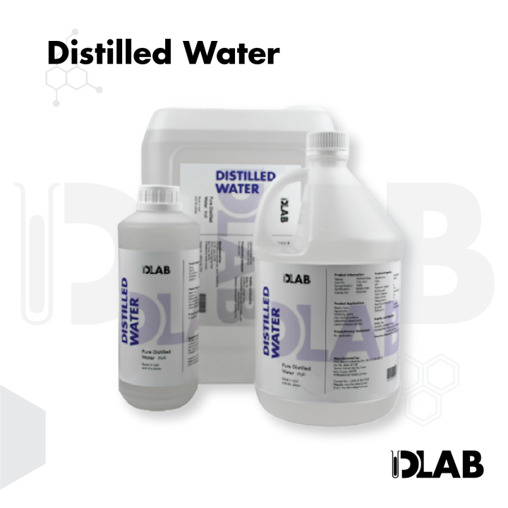 [DLAB] Distilled Water LAB USAGE, CHEMICAL ADDITIVE, FOOD GRADE | Lazada