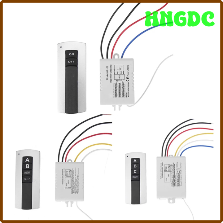 1/2/3 Channel On/Off 220V Radio Remote Control Switch Receiver ...