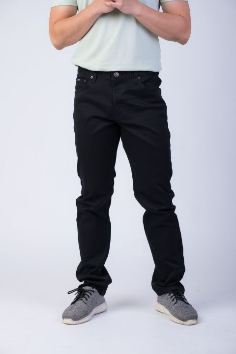 Dapper Men | Straight Slim Long Pants Jeans Black - J80061BCS | Lazada