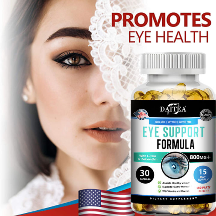 Lutein and Zeaxanthin Capsule Supplement to Promote Eye Health, Support ...