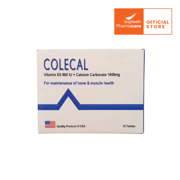 Colecal Vitamin D & Calcium 30s | Lazada Singapore