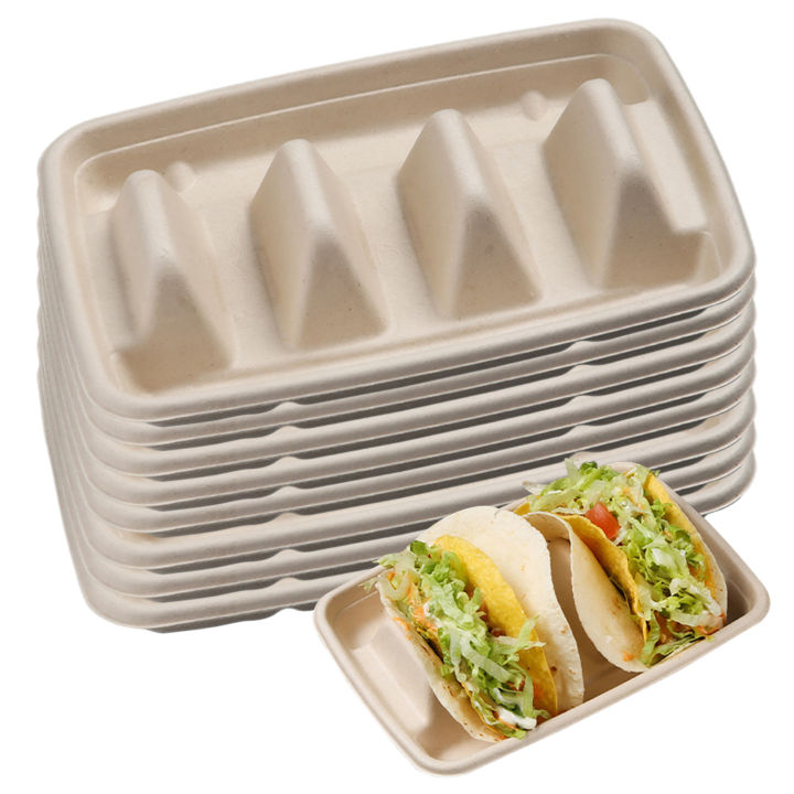 Taco Party Supplies Taco Plates for Parties 10/20pcs Disposable Taco ...