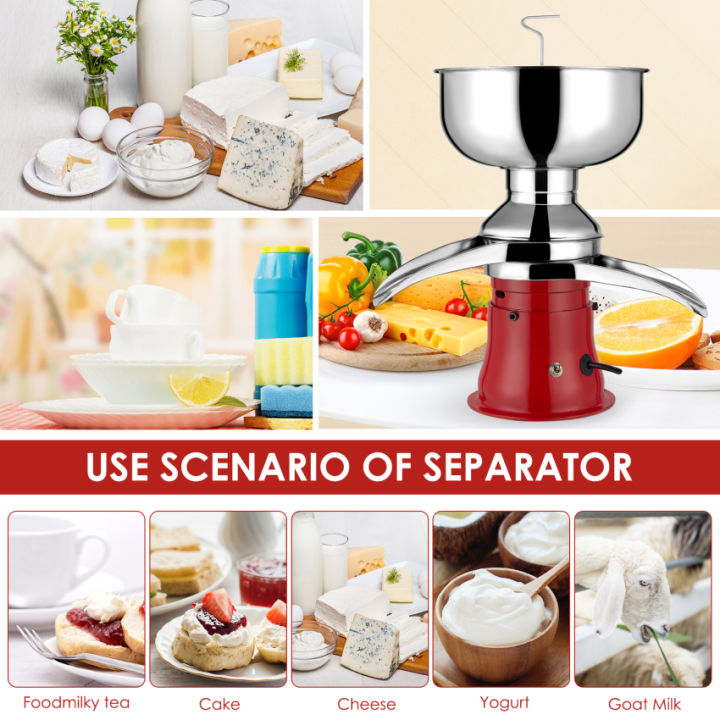 Electric Cream Separator- Kitchen Centrifuge Cheese Makers, Turning Raw ...