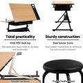 Drafting table with stool drawers and side table by Artist Loft | Lazada PH