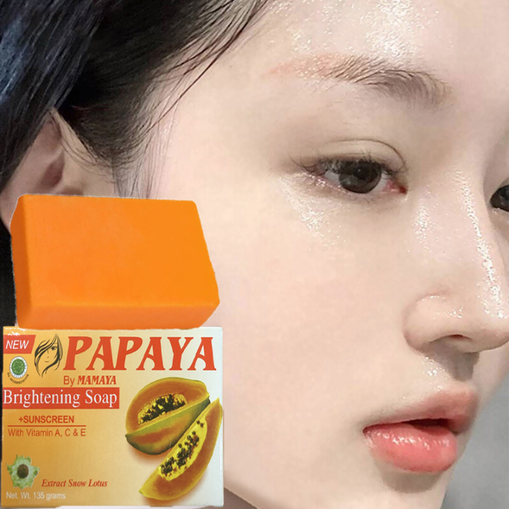 Papaya Soap 135g Papaya Brightening Soap Whitening Sunscreen Soap Anti ...
