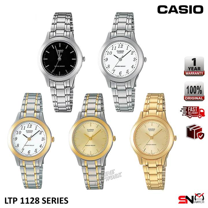 Casio LTP-1128A LTP-1128G LTP-1128N Small Face Quartz Analog Stainless ...