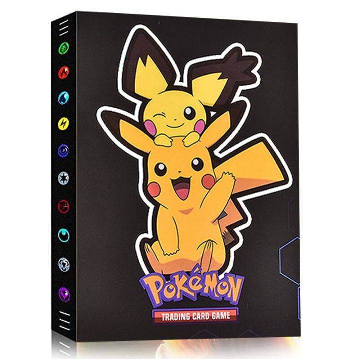 240pcs Pokemon Album Cards Book Holder Collection Boke Map Play Game Pokémon Pichu Binder Folder ...