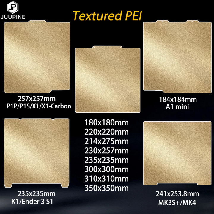 Pei Plate 235X235 Textured Pei Sheet Ender 3 P1S Magnetic Build Plate ...