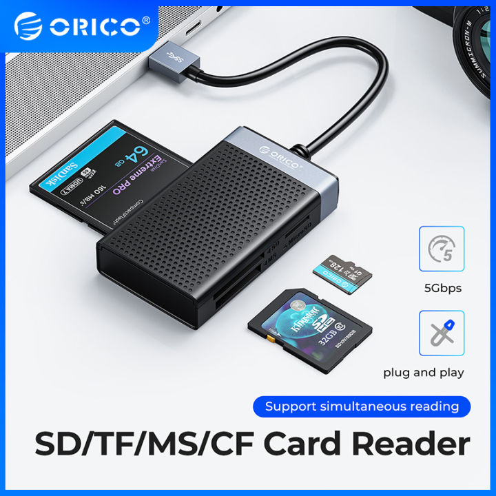 ORICO USB 3.0 USB C Card Reader 4 in 1 Memory Smart Card Reader SD TF ...