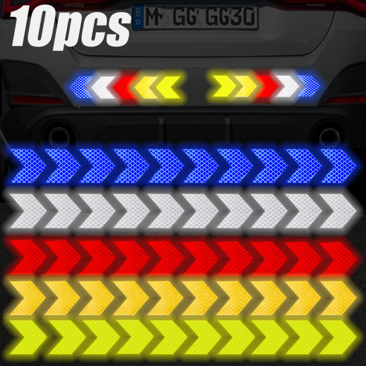 Car Anti-collision Reflective Stickers Car Arrow Indication Reflective ...