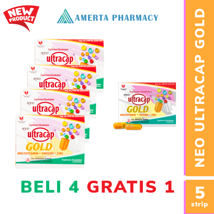 NEO ULTRACAP GOLD Suplemen Kesehatan Multivitamin C E B Complex ...