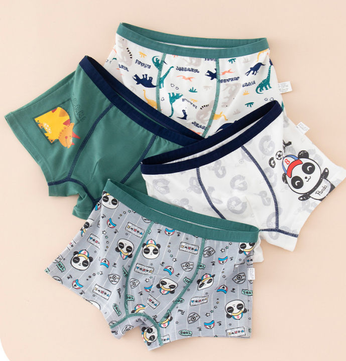 THE BABY DIARY Cotton Boxer Brief for Boys 2 Pcs Set Underpants ...