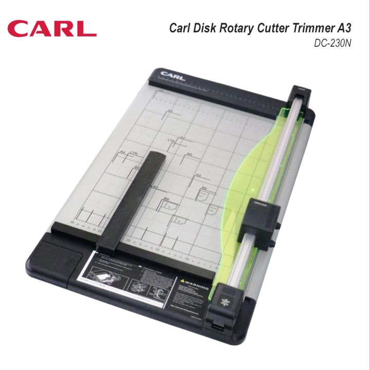 Carl Disk Rotary Paper Cutter Trimmer A3 Dc 230n Lazada Singapore
