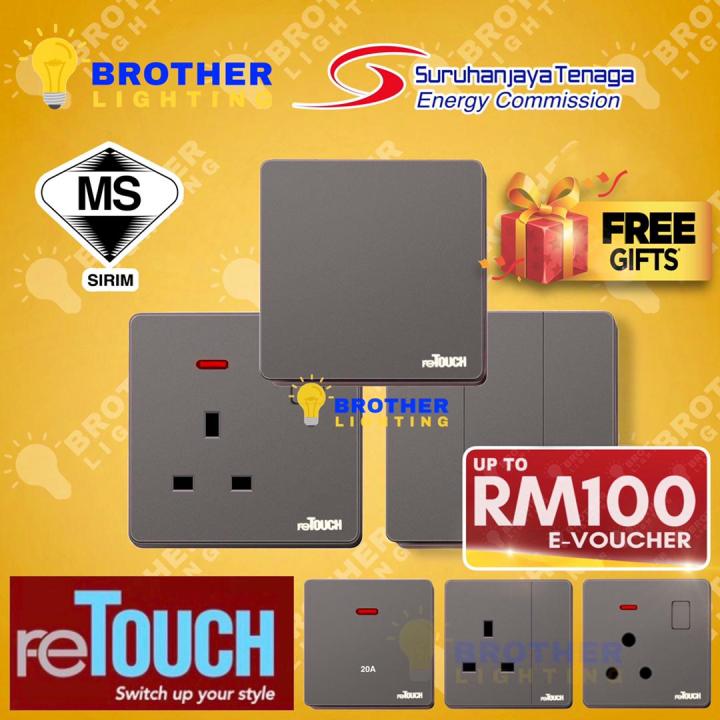 [SIRIM] Grey imitos BR Series / Retouch Ultra Rimless Switch Suis ...