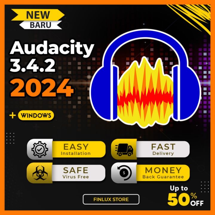 Audacity v3.4.2 Latest 2024 Lifetime For Windows | Lazada