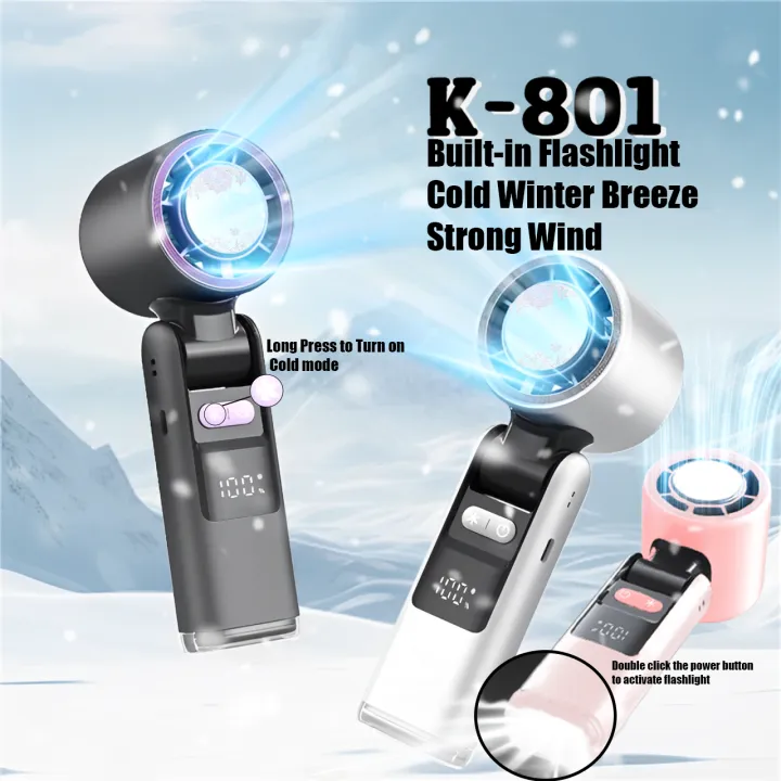 K801 4000mAh Turbo Fan Ultra Cooling Turbine Fan Ventillation Intelligent LED Display w ...