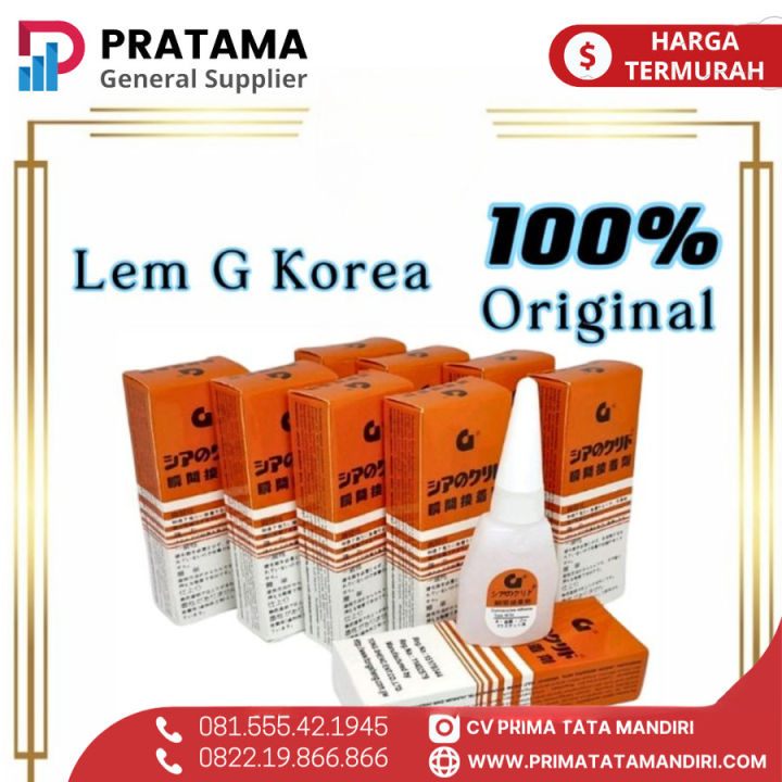 Lem Serbaguna LEM G KOREA 100% ORIGINAL Power Glue Cair Kualitas Super ...