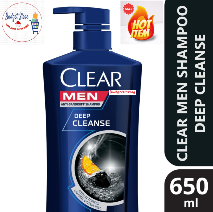 Clear Men Anti-Dandruff Shampoo Deep Cleanse - 650 mL | Lazada Singapore