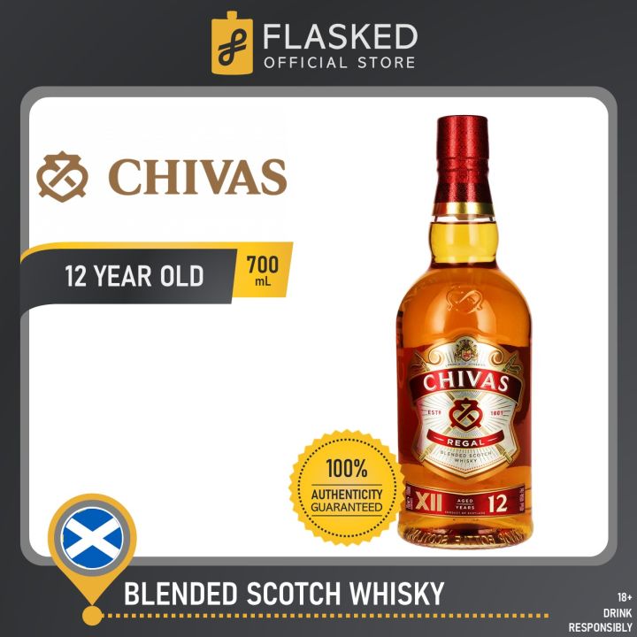 Chivas Regal Blended Scotch Whisky 12 Year Old 700ml (Without Box) | Lazada PH