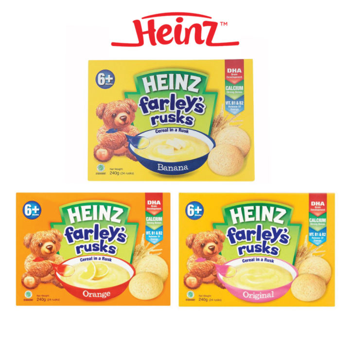 Heinz - Farley's Rusks (240g) - Assorted Flavours /Biskut Bayi Tumbuh ...