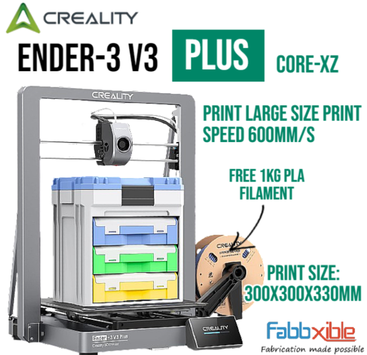 Creality Ender-3 V3 Plus 600mm/s High Speed Large Size 3D Printer | Lazada