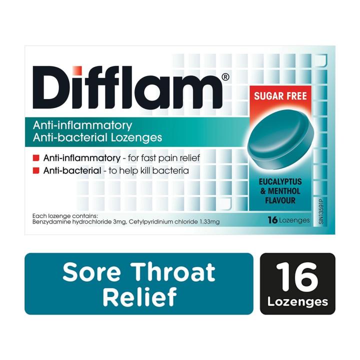 Difflam Anti inflammatory And Anti bacterial Lozenges- Eucalyptus and ...